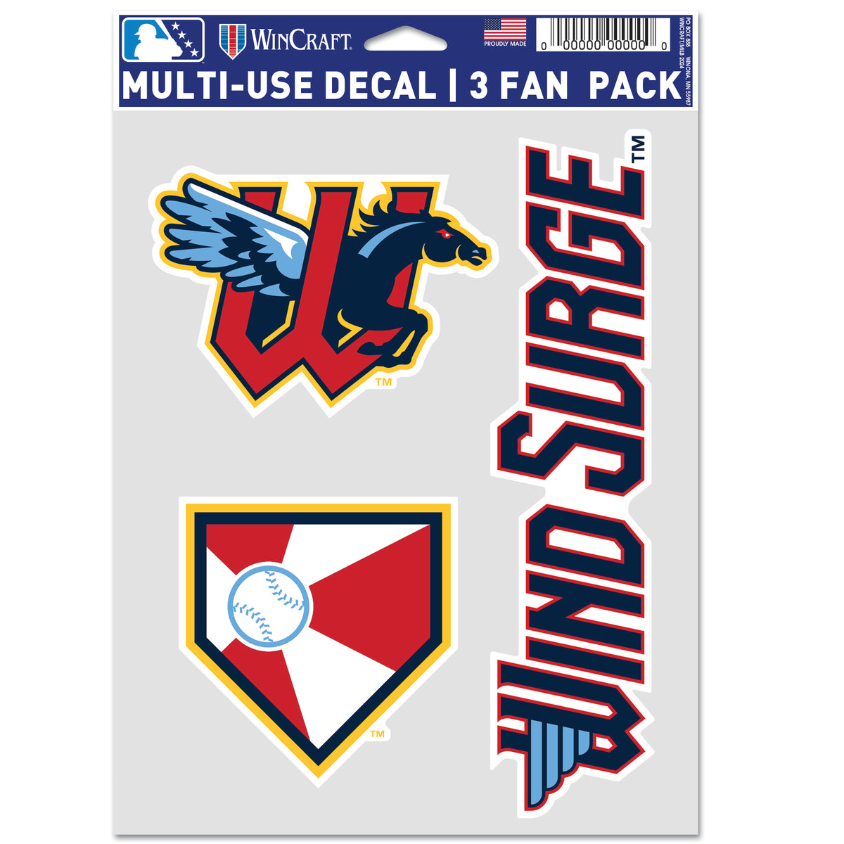 Wichita Wind Surge Multi-Use 3 Pack Fan Decal – Wichita Wind Surge ...