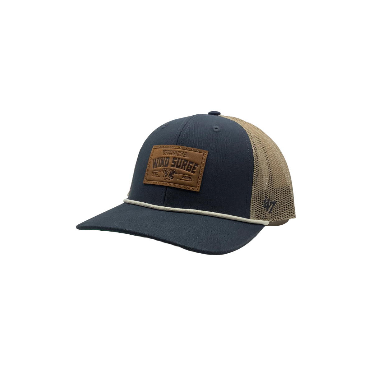 Wichita Wind Surge '47 Navy Trundle Rope Trucker Cap – Wichita Wind ...