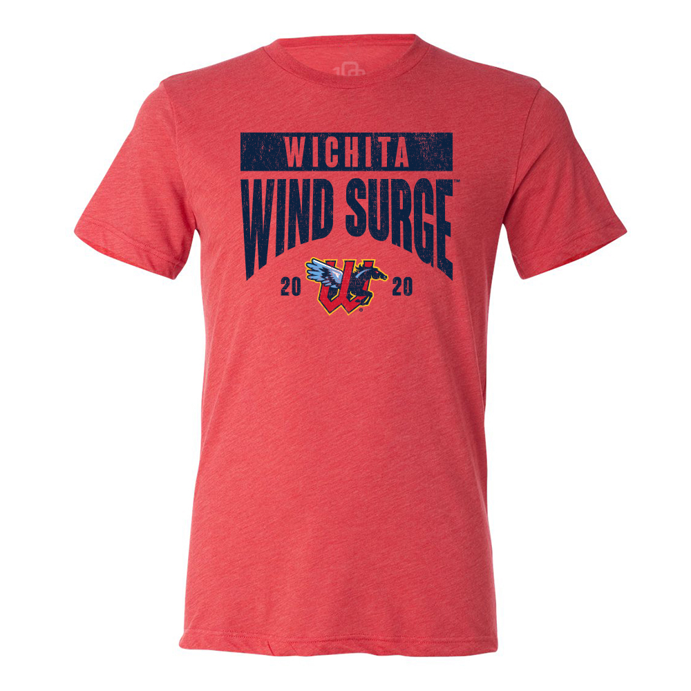 Wichita Wind Surge Adult Red Collegiate Tee – Wichita Wind Surge ...