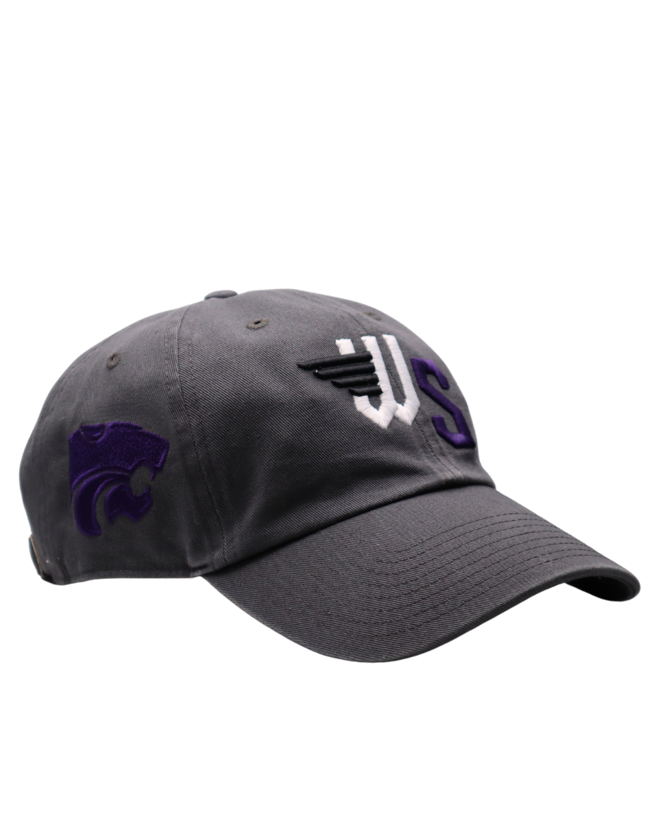 Wichita Wind Surge '47 Charcoal Kansas State/Wind Surge Clean Up Cap ...