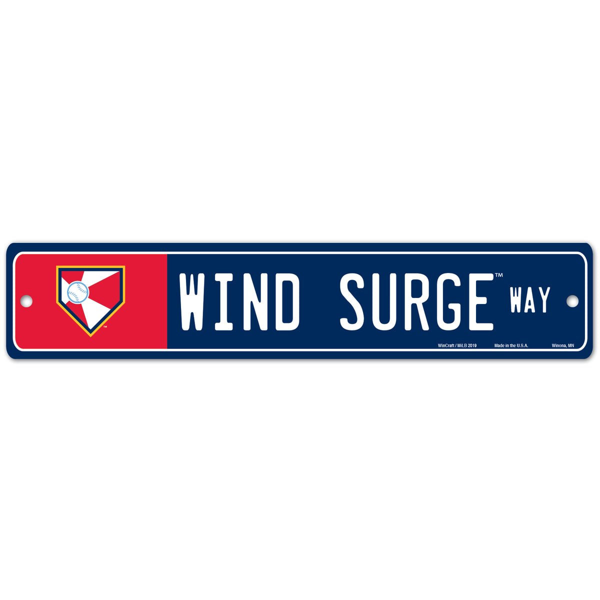 Wichita Wind Surge Alt Logo Wind Surge Way Street Sign – Wichita Wind ...