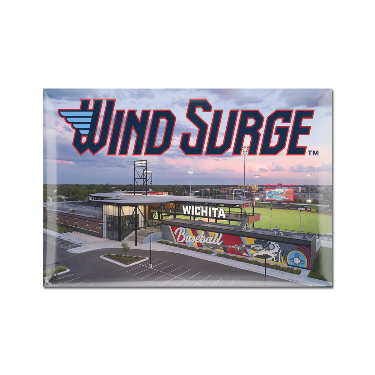 Wichita Wind Surge Riverfront Stadium 2x3 Fridge Magnet – Wichita Wind ...